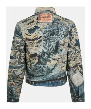 Acne Studios Printed Denim Jacket