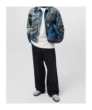 Acne Studios Printed Denim Jacket