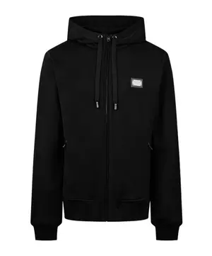 Dolce & Gabbana Zip-up Hoodie - Black