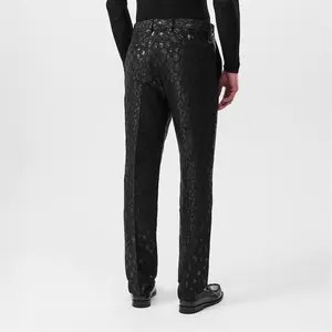 Versace Leopard Print Tailored Trousers