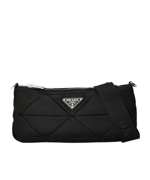 Prada Logo Shoulder Bag - Black