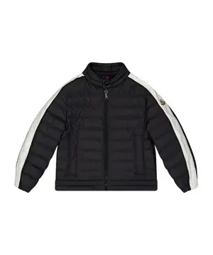 Moncler Logo Patch Down Jacket - Black