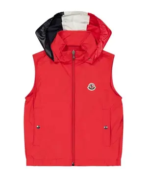 Moncler Logo Patch Vest - Red