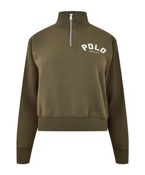Polo Ralph Lauren Zip-up Sweatshirt With Logo - Green