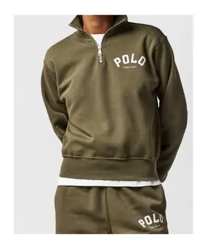 Polo Ralph Lauren Zip-up Sweatshirt With Logo - Green