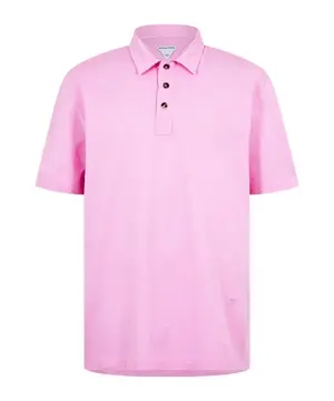 Bottega Veneta Logo Polo Shirt - Pink