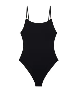 ANINE BING Halter One-piece Swimsuit - Black