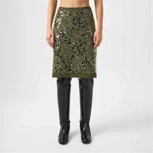 Gucci Sequin Knit Skirt