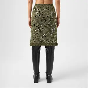 Gucci Sequin Knit Skirt