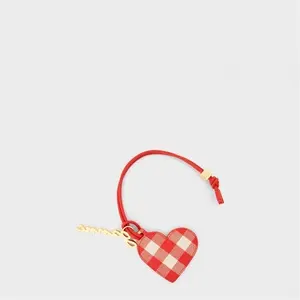 GANNI Heart Shaped Pendant Keychain