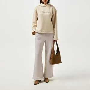 Max Mara Albino Melange Trousers - Nude