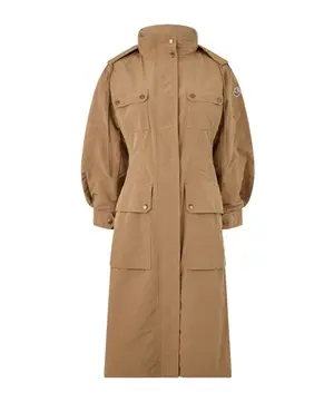 Moncler Logo Mid Length Trench Coat