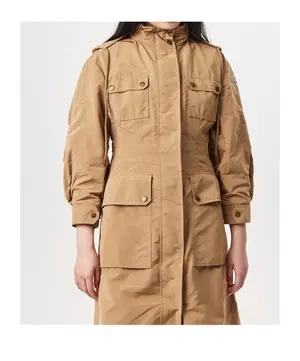 Moncler Logo Mid Length Trench Coat