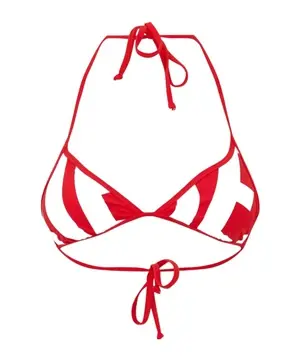 DIESEL® Triangle Cup Bikini Top - Red