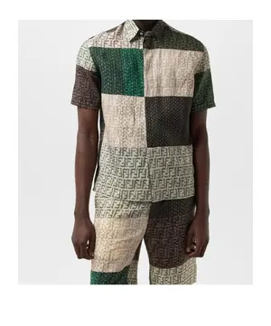 Fendi Linen Ff Print Shirt