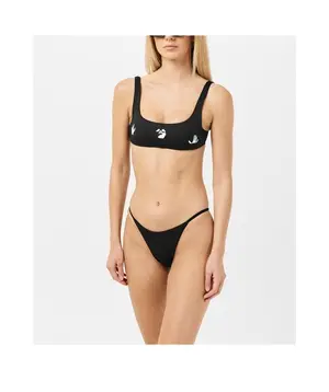 Off-White Off" Printed Bikini