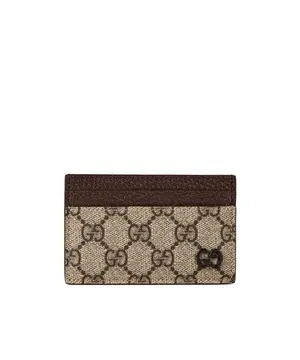 Gucci Logo Card Holder - Brown