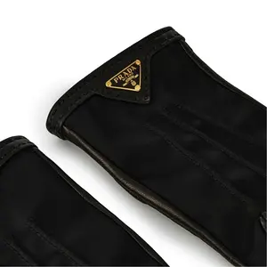 Prada Triangle Logo Gloves