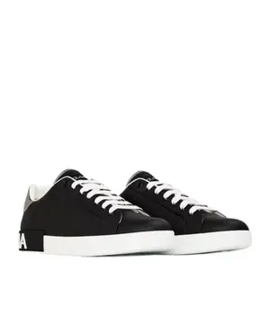 Dolce & Gabbana Logo Portofino Leather Low-top Trainers
