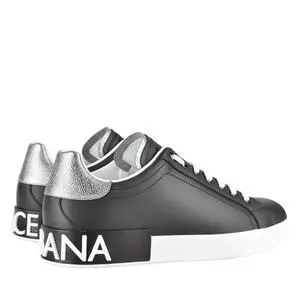 Dolce & Gabbana Logo Portofino Leather Low-top Trainers