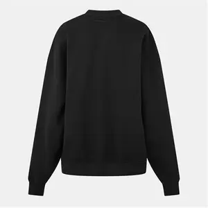 ANINE BING Long Sleeve Sweatshirt With Logo Detail - Black