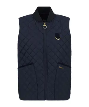 Barbour Quilted Zip-up Vest - Dark Navy