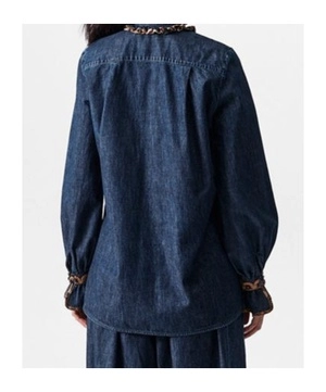 Valentino Garavani Embroidered Denim Top