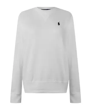 Polo Ralph Lauren Embroidered Logo Crewneck Sweatshirt - White