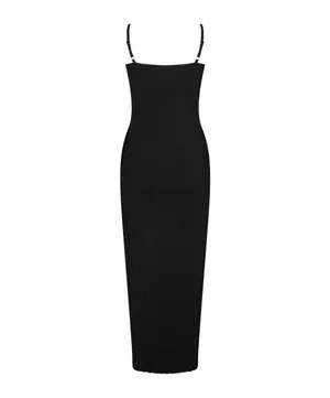 Jacquemus Ribbed Maxi Slip Dress With Adjustable Straps