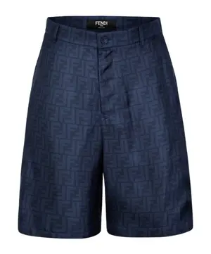 Fendi Silk Shorts - Blue
