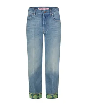 Valentino Garavani Straight Leg Denim Trousers