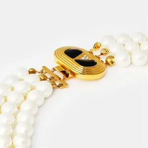Valentino Garavani Perla Necklace With Logo Detailing