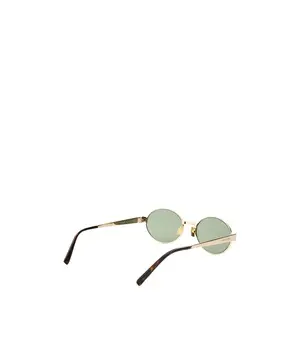 Saint Laurent Oval Frame Full Rim Sunglasses - Gray