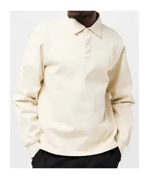 Burberry Shield Long Sleeve Polo - White