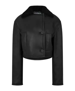 Jacquemus Lapel Collar Leather Jacket