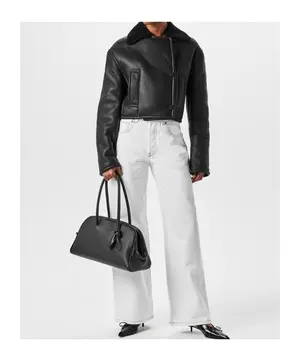 Jacquemus Lapel Collar Leather Jacket