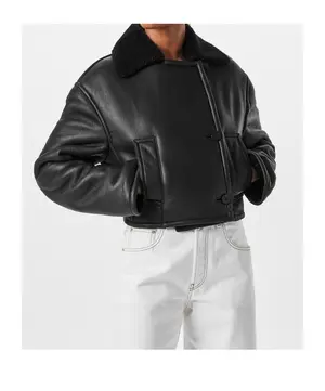 Jacquemus Lapel Collar Leather Jacket