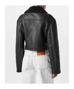 Jacquemus Lapel Collar Leather Jacket