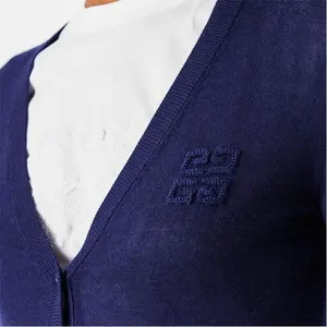 Givenchy Embroidered 4g V-neck Cardigan