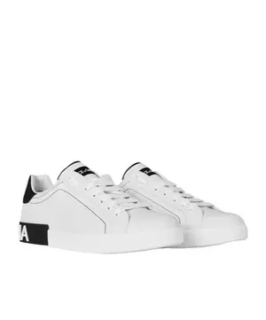 Dolce & Gabbana Logo Portofino Leather Low-top Trainers