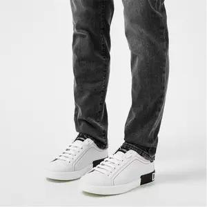 Dolce & Gabbana Logo Portofino Leather Low-top Trainers
