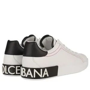 Dolce & Gabbana Logo Portofino Leather Low-top Trainers