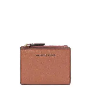 Michael Kors Logo Plaque Bi-fold Wallet - Brown