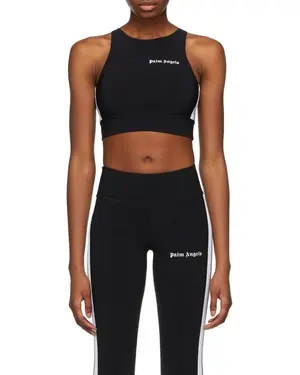 Palm Angels Logo Print Sleeveless Tank Top