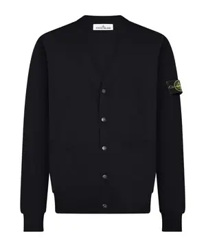Stone Island Wool Cardigan - Black