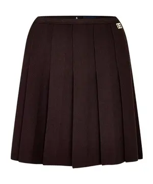 Givenchy Pleated Skirt With Signature 4g Logo