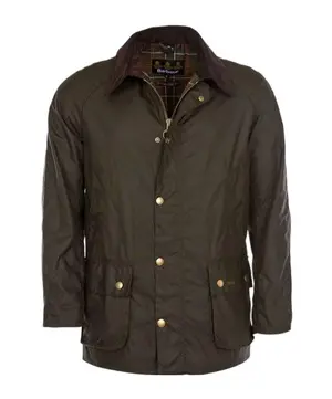 Barbour Ashby Waxed Cotton Field Jacket - Ol71 Olive