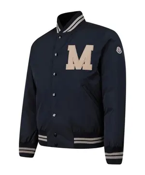 Moncler Varsity Logo Down Jacket