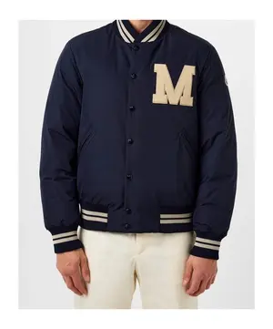 Moncler Varsity Logo Down Jacket