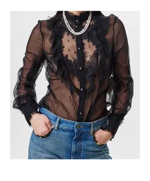 Valentino Garavani Tulle Ruffle Shirt